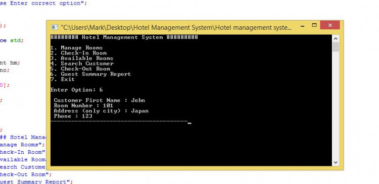 Hotel Management System Using C With Free Source Code Sourcecodester